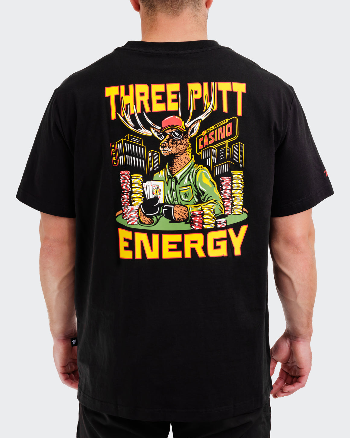3-Jack Resort T-Shirt | Waggle Golf T-Shirt | Casino Themed Graphic Tee