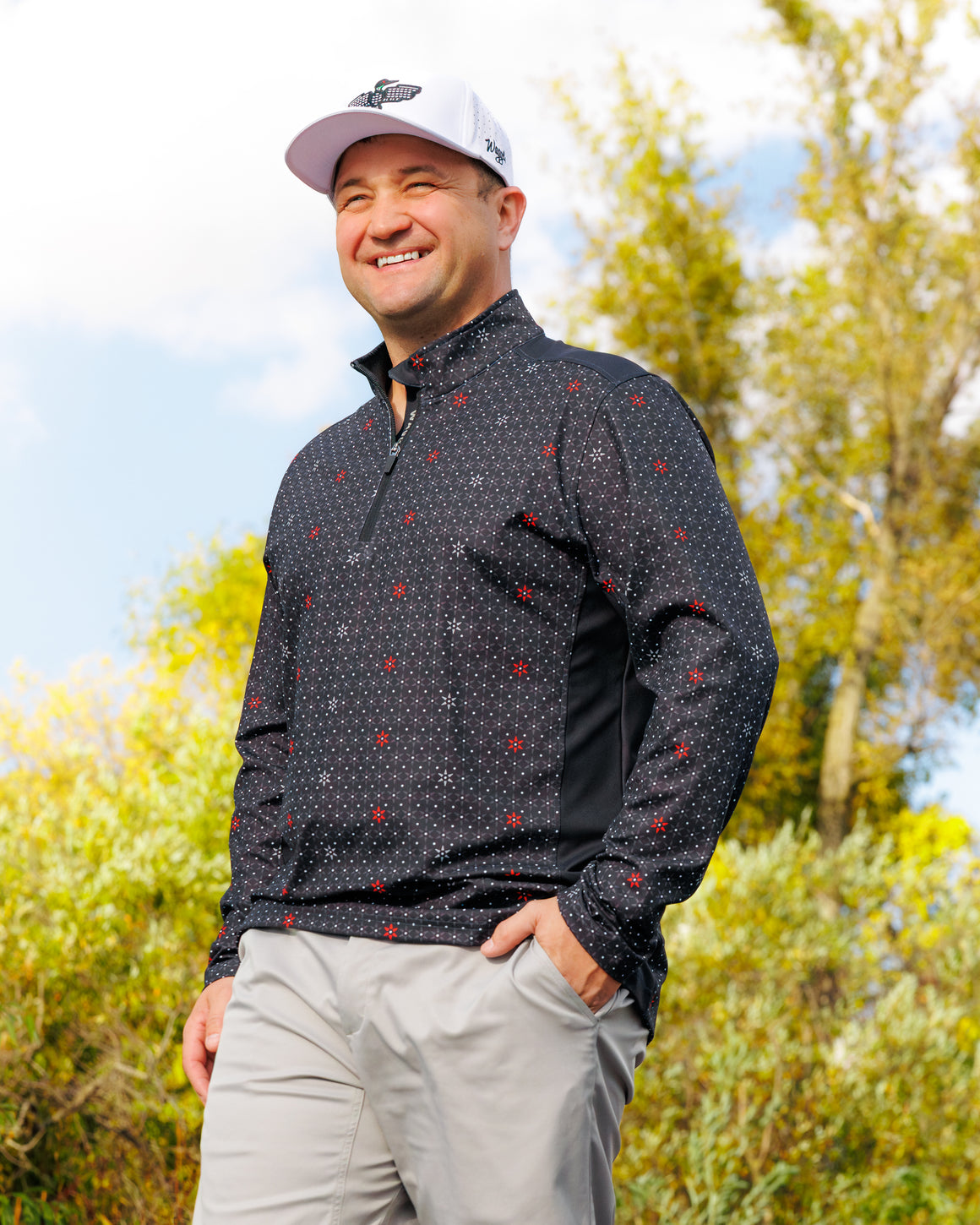 North Star Men's Twilight Quarter Zip | Waggle Golf Quarter Zip ...