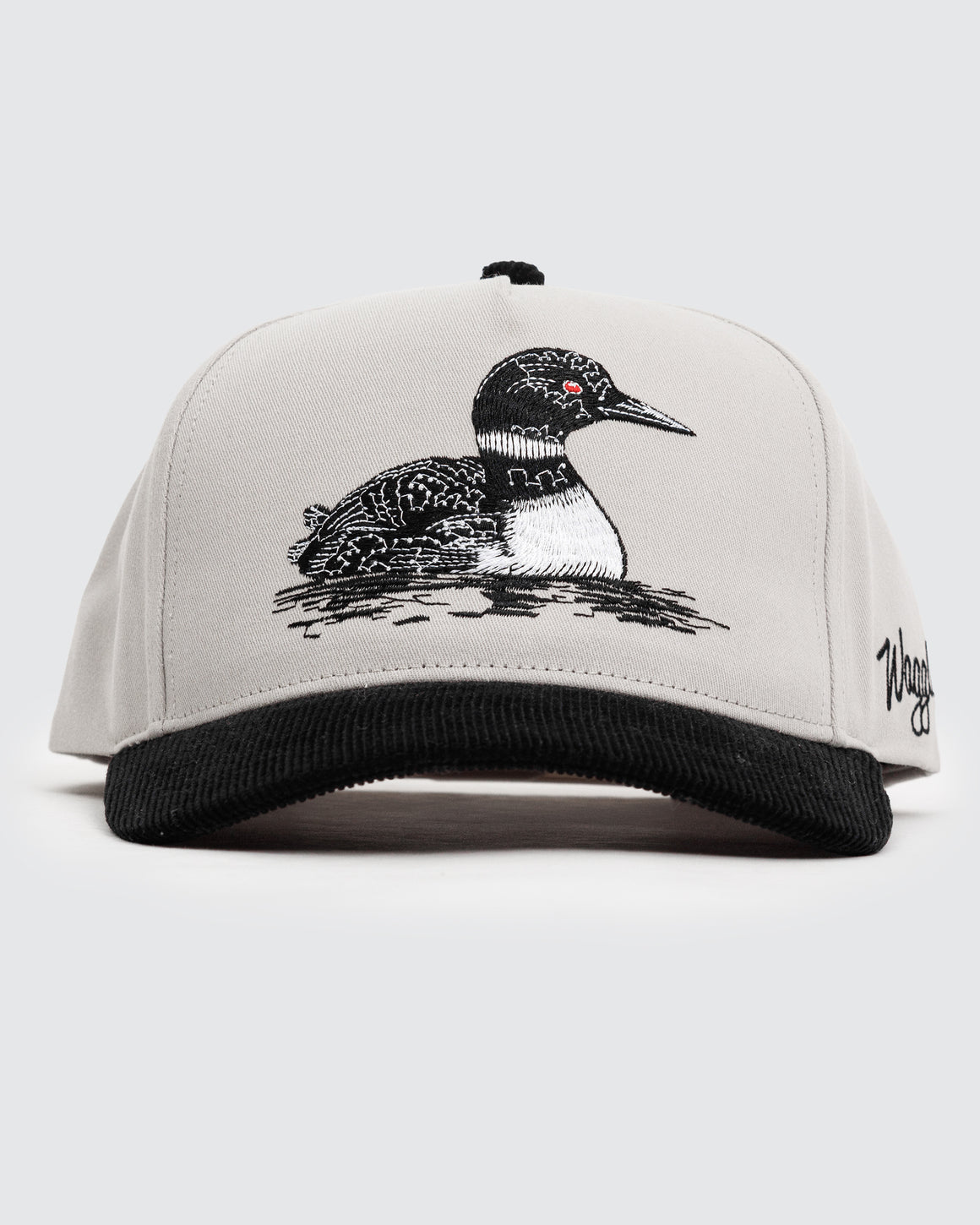 Red Eye Corduroy Brim Hat | Waggle Hat | Loon Retro Snapback