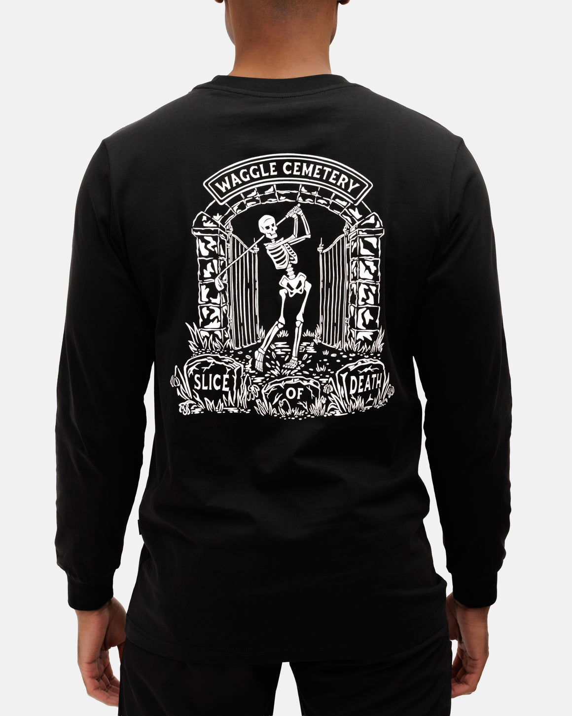 Slice of Death Long-Sleeve T-Shirt | Waggle Golf Long Sleeve | Skeleton ...